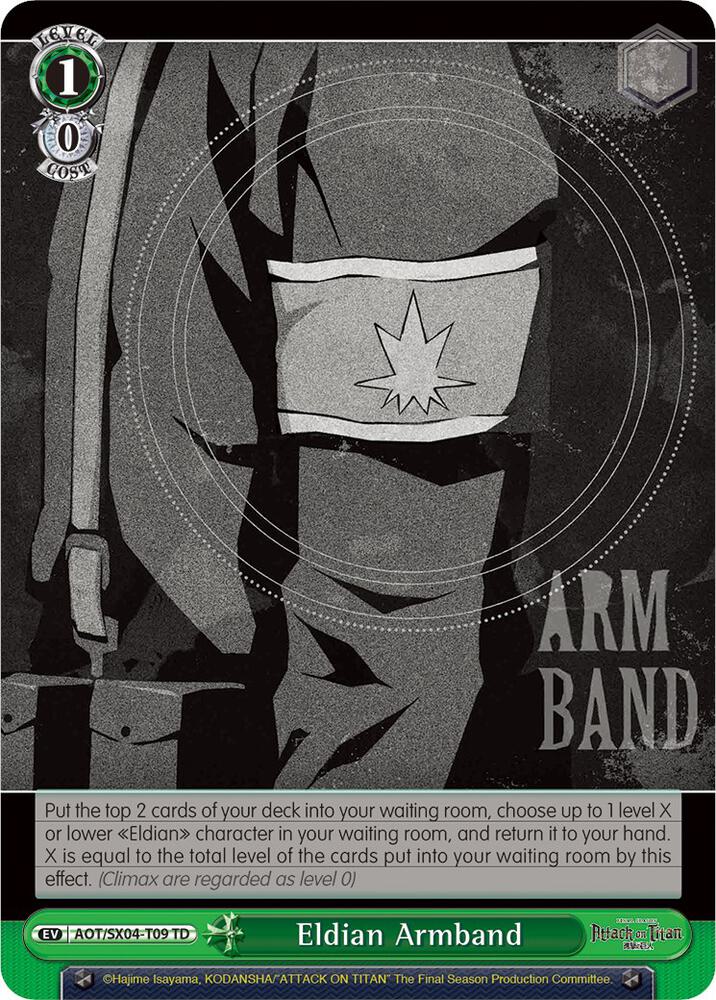 Eldian Armband - Attack On Titan: Final Season - Weiss Schwarz ...
