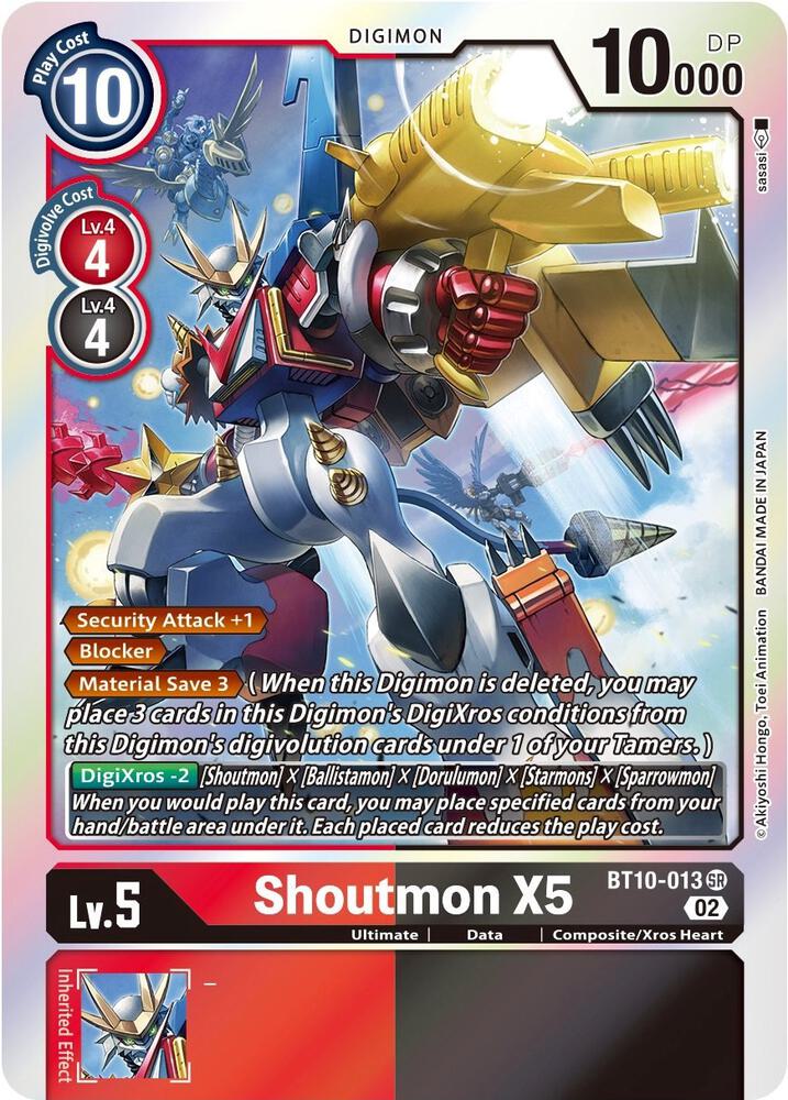 Digimon Xros Wars Shoutmon Evolution