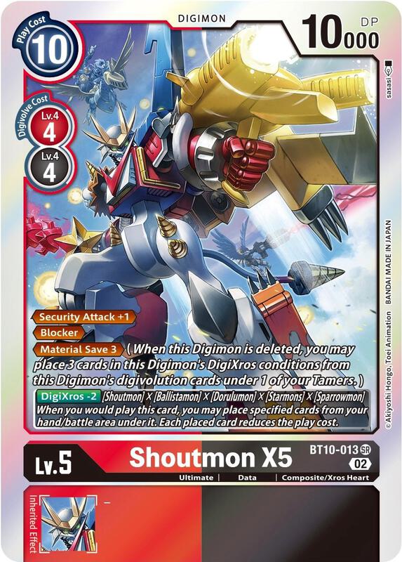 Shoutmon X7: Superior Mode - Across Time - Digimon Card Game ...