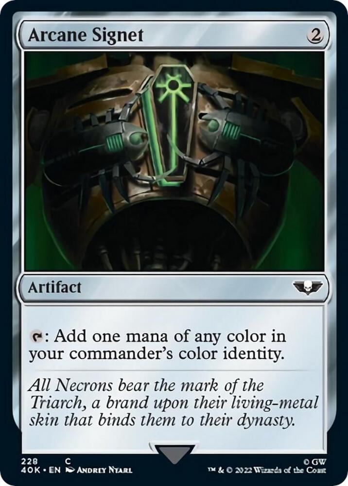 Arcane Signet (228) (Surge Foil) - Universes Beyond: Warhammer 40,000 ...