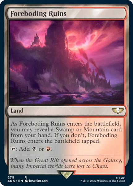 Foreboding Ruins (Surge Foil) - Universes Beyond: Warhammer 40,000 ...