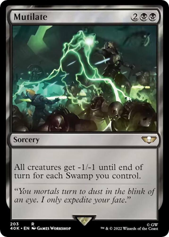 Mutilate - Universes Beyond: Warhammer 40,000 - Magic: The Gathering ...
