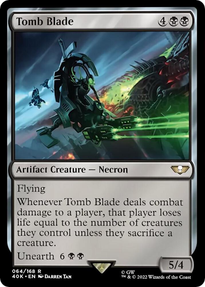 Tomb Blade (Surge Foil) - Universes Beyond: Warhammer 40,000 - Magic ...