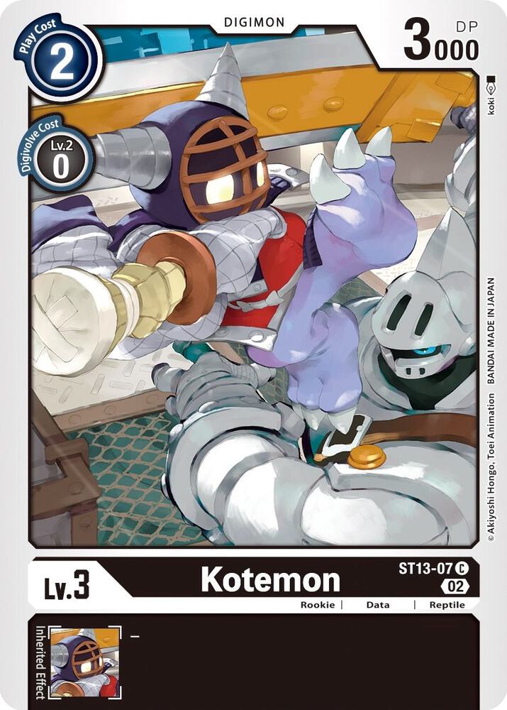 Kotemon - Starter Deck 13: Ragnaloardmon - Digimon Card Game