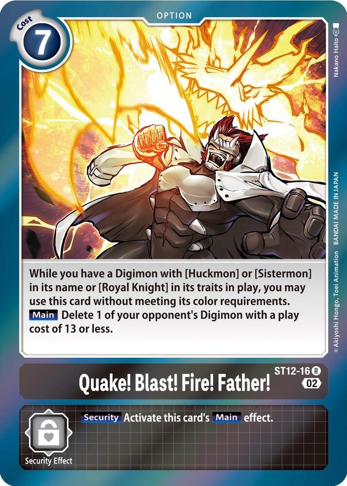 Quake! Blast! Fire! Father! - Starter Deck 12: Jesmon - Digimon Card ...