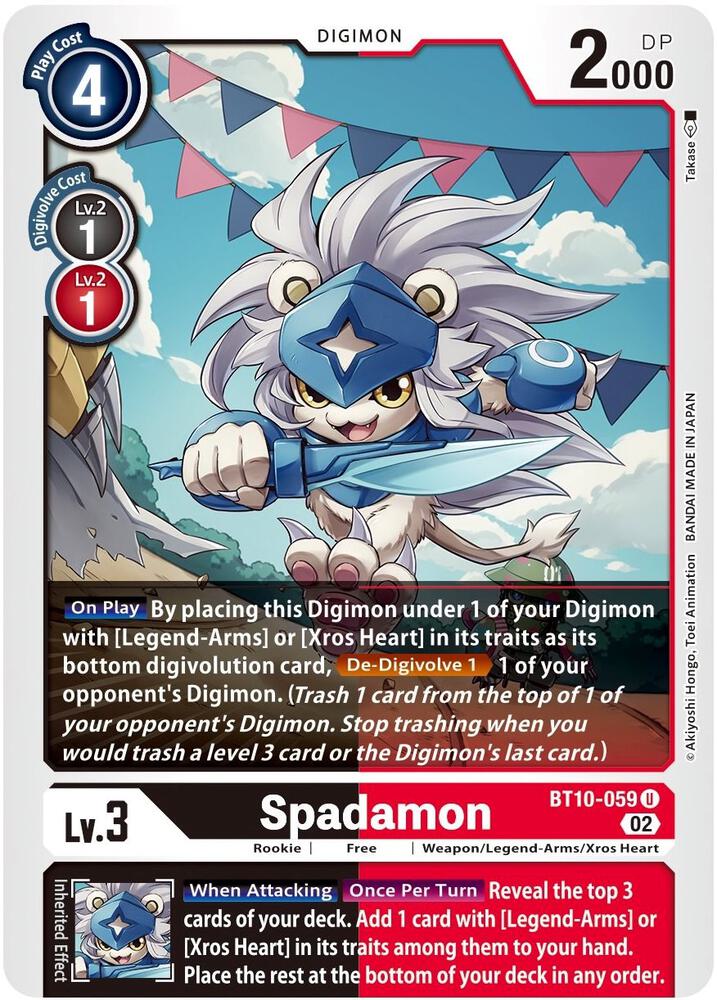 Spadamon - Xros Encounter - Digimon Card Game - TCGplayer.com