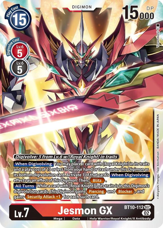 Jesmon GX - Xros Encounter - Digimon Card Game - TCGplayer.com