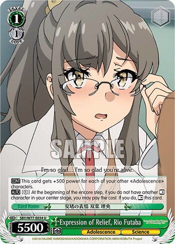 Expression of Relief, Rio Futaba - Rascal Does Not Dream of a Dreaming ...