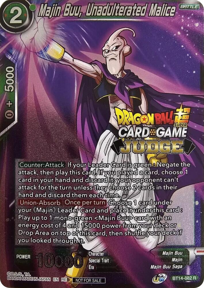 Majin Buu, Unadulterated Malice (Judge Pack Vol.12) - Tournament ...