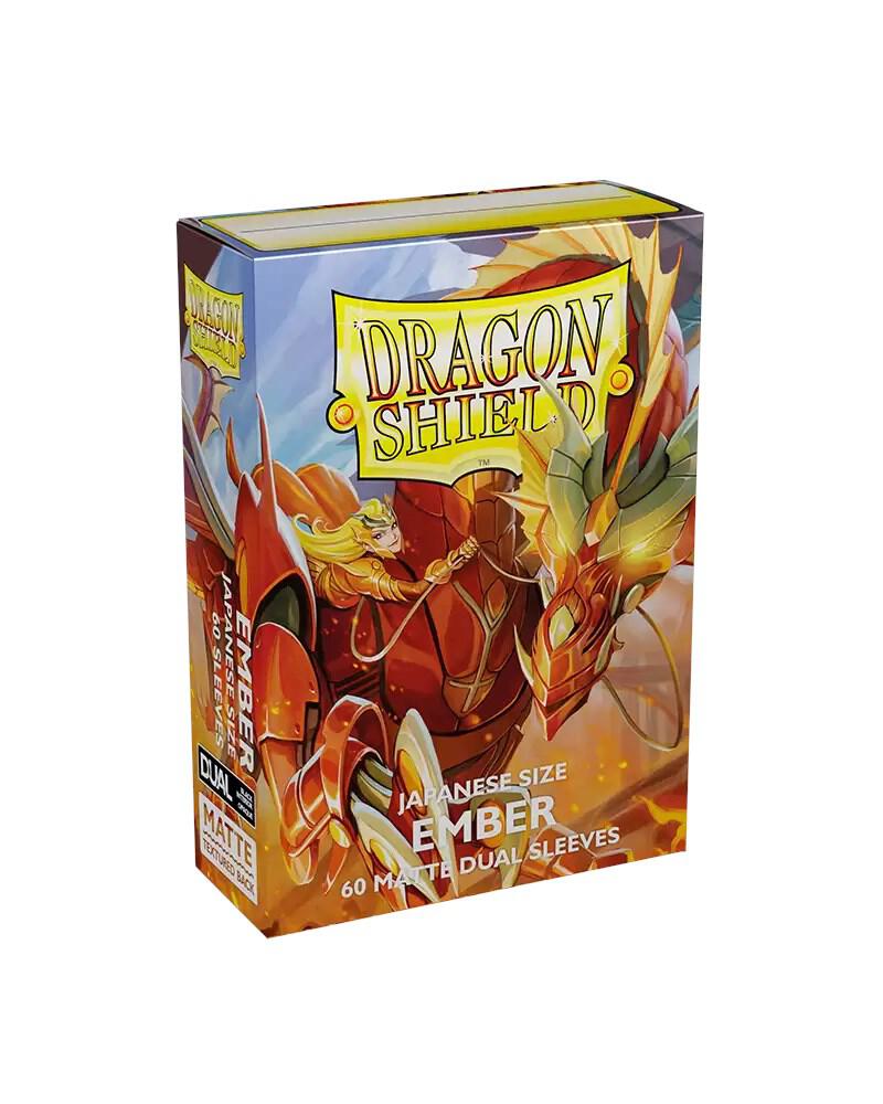 Dragon Shield Dual Matte Japanese Sleeves - Ember (60-Pack) - Dragon ...