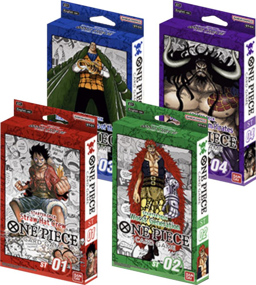 Starter Decks 1-4 [Set of 4] - Starter Deck 1: Straw Hat Crew - One Piece Card Game - TCGplayer.com