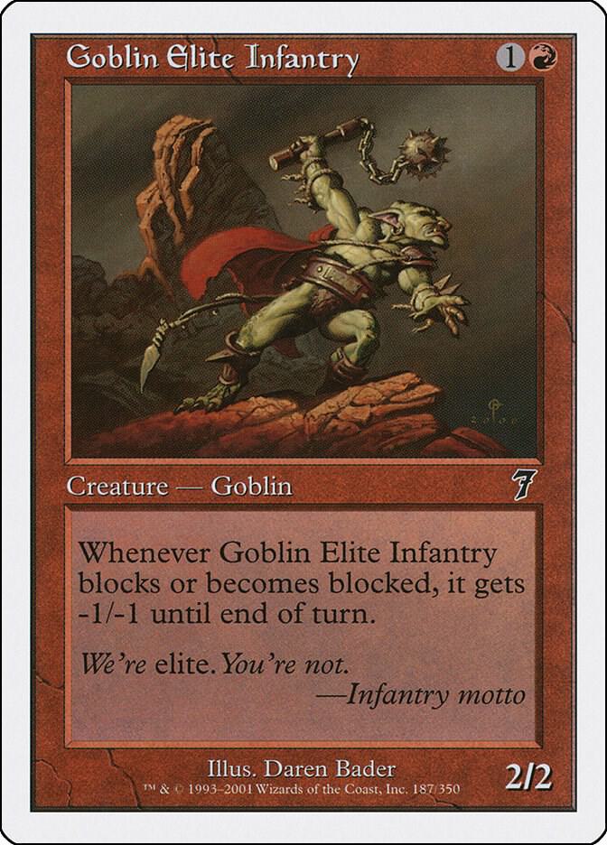 Goblin Elite Infantry - 7th Edition - Magic: The Gathering - TCGplayer.com