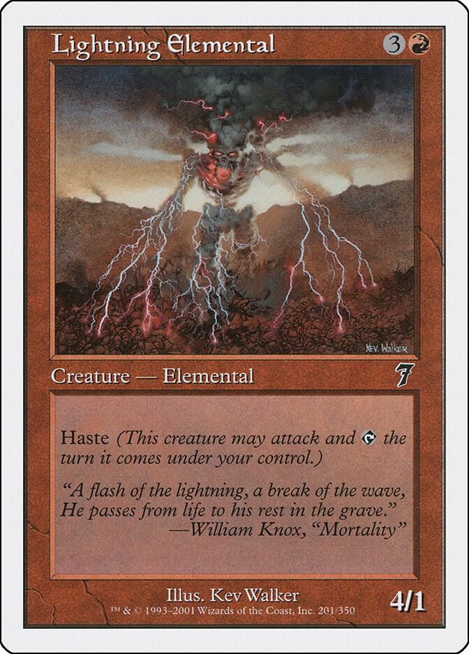 Lightning Elemental - 7th Edition - Magic: The Gathering - TCGplayer.com