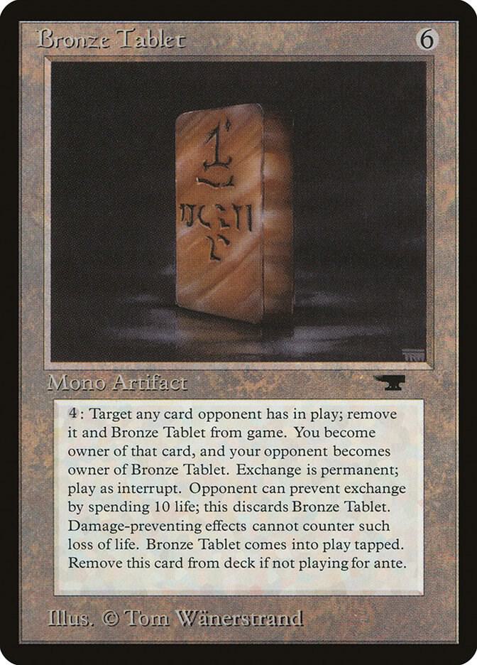 Bronze Tablet - Antiquities - Magic: The Gathering - TCGplayer.com