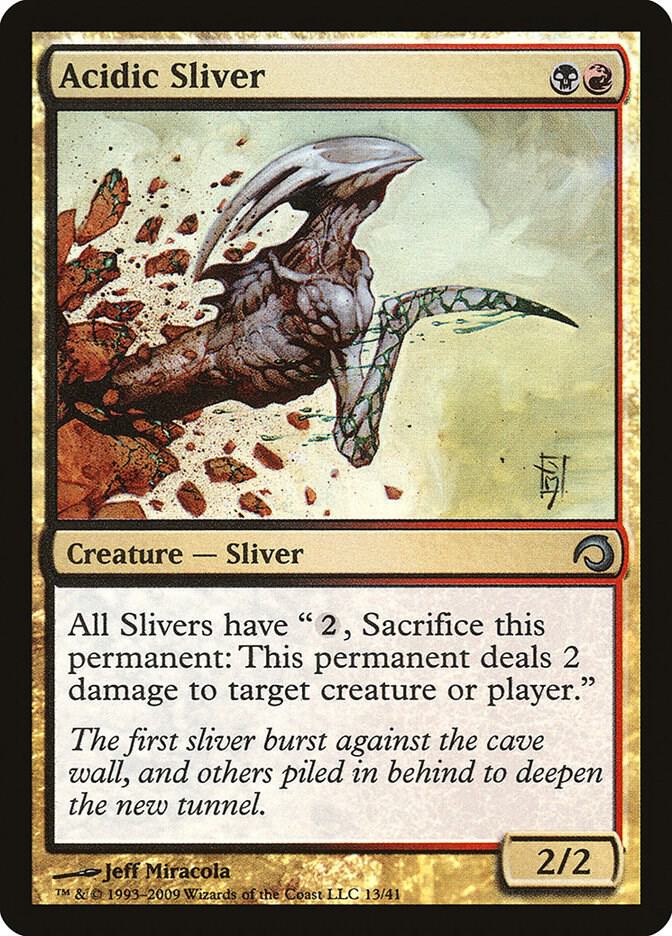 Acidic Sliver - Premium Deck Series: Slivers - Magic: The Gathering ...
