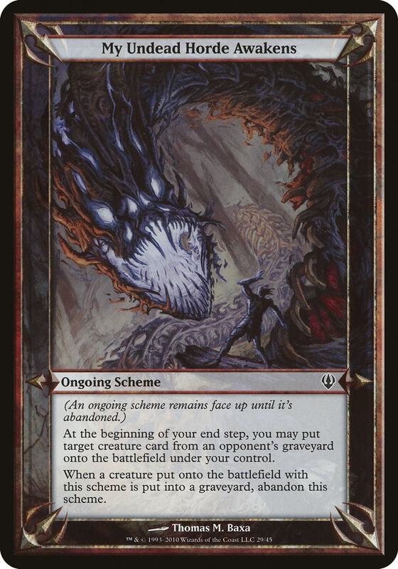 My Undead Horde Awakens (Archenemy) - Oversize Cards - Magic: The ...