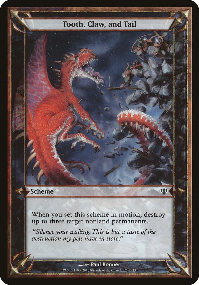 Tooth, Claw, and Tail (Archenemy) - Oversize Cards - Magic: The ...