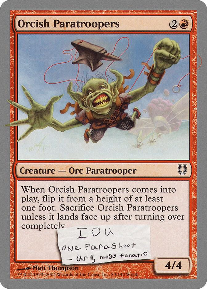 Orcish Paratroopers - Unhinged - Magic: The Gathering - TCGplayer.com