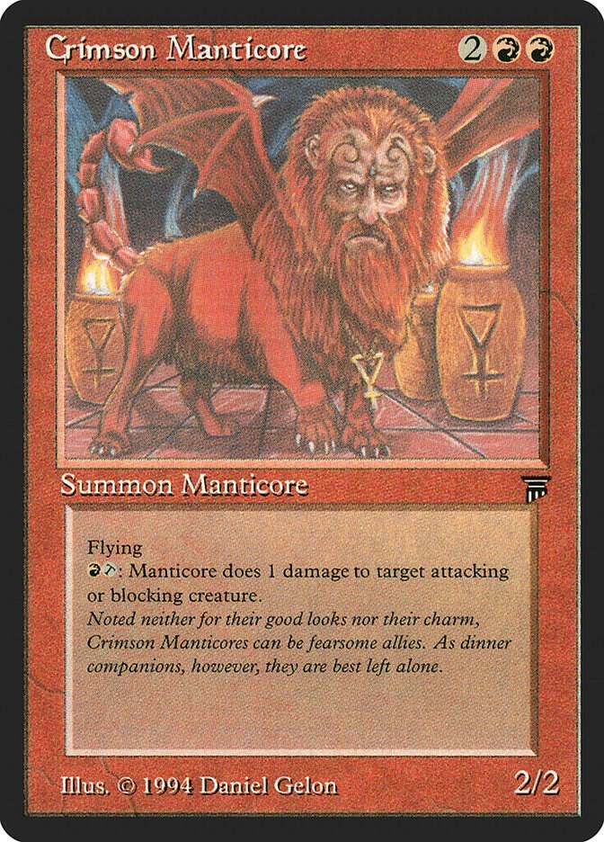 Crimson Manticore - Legends - Magic: The Gathering - TCGplayer.com