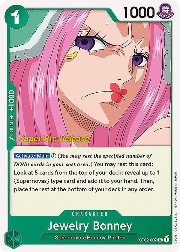 Jewelry Bonney - Super Pre-Release Starter Deck 2: Worst Generation - One Piece Card Game ...
