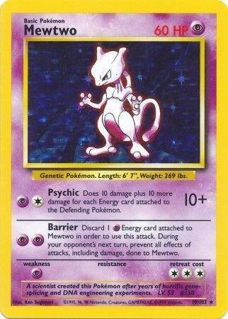 Mewtwo - Base Set - Pokemon - TCGplayer.com