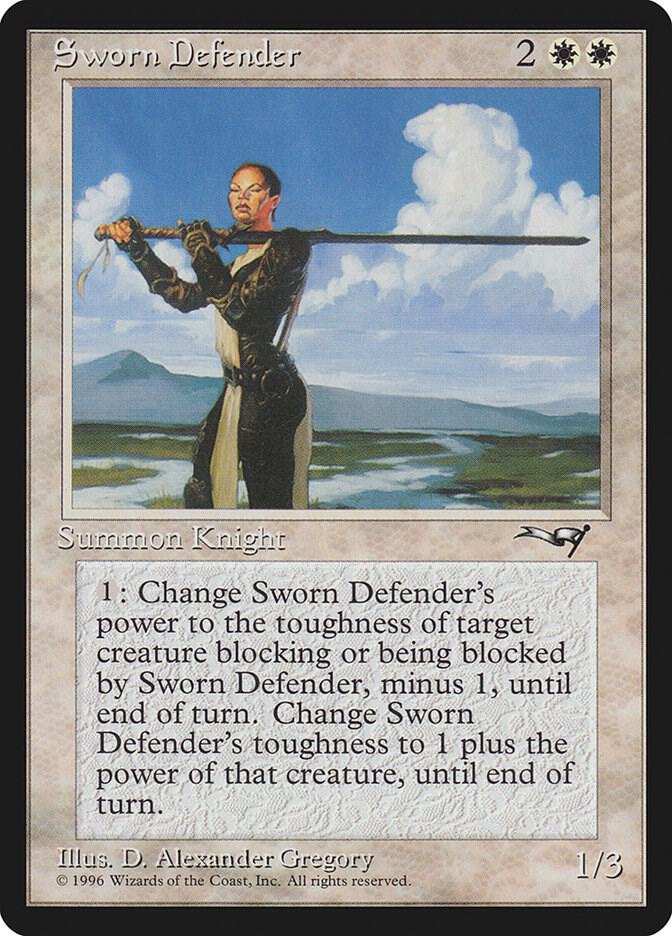 Sworn Defender - Alliances - Magic: The Gathering - TCGplayer.com