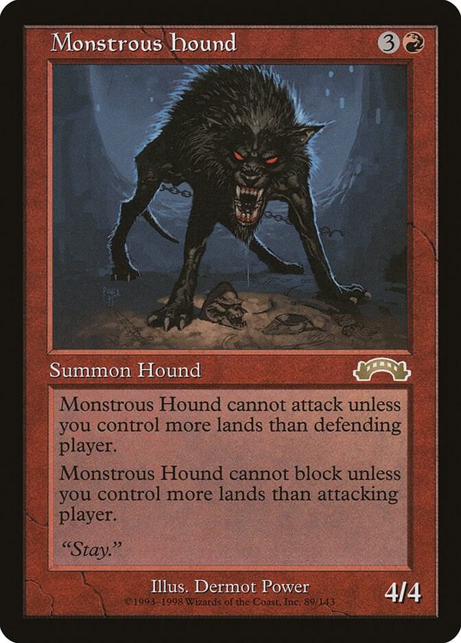 Monstrous Hound - Exodus - Magic: The Gathering - TCGplayer.com