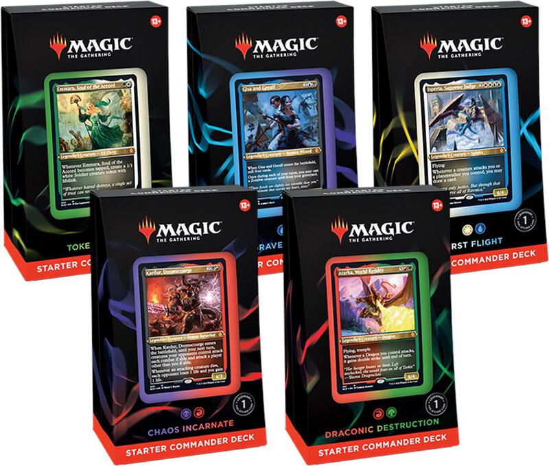 Starter Commander Deck - Set of 5 - Starter Commander Decks - Magic ...