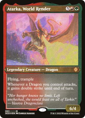 Atarka, World Render (Foil Etched) - Starter Commander Decks - Magic ...