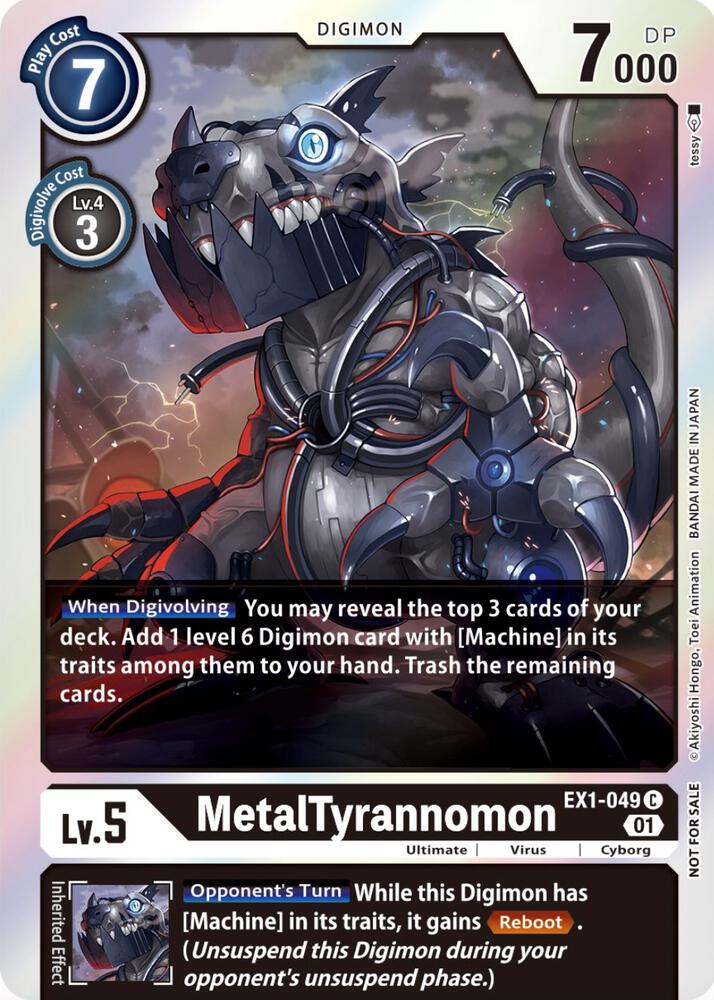 MetalTyrannomon (Premium Deck Set Lucky Pack) - Classic Collection - Digimon Card Game ...
