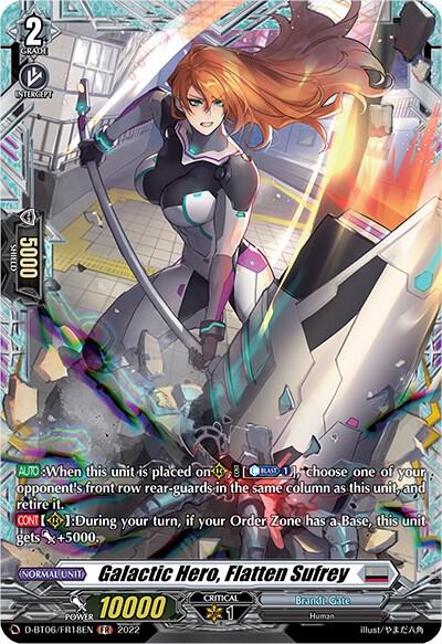 Galactic Hero, Flatten Sufrey (FR) - D-BT06: Blazing Dragon Reborn - Cardfight Vanguard