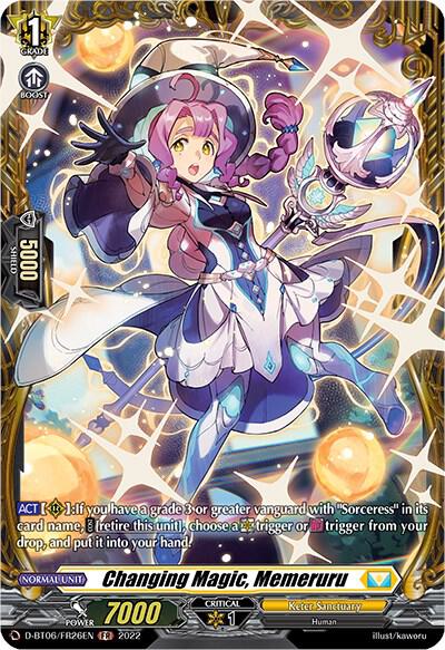 Changing Magic, Memeruru (FR) - D-BT06: Blazing Dragon Reborn - Cardfight Vanguard