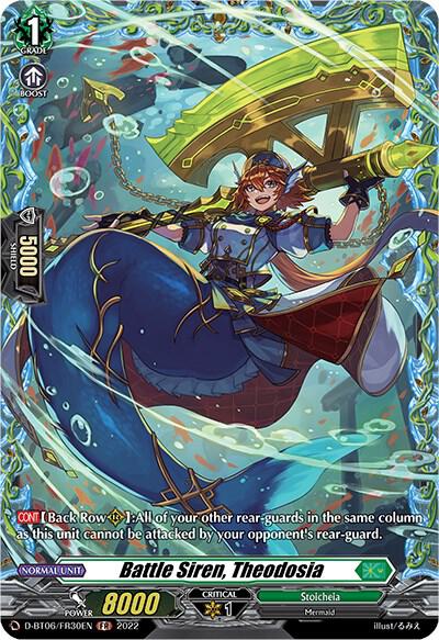Battle Siren, Theodosia (FR) - D-BT06: Blazing Dragon Reborn - Cardfight Vanguard - TCGplayer.com