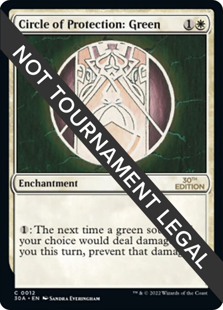 Circle of Protection: Green - 30th Anniversary Edition - Magic: The ...