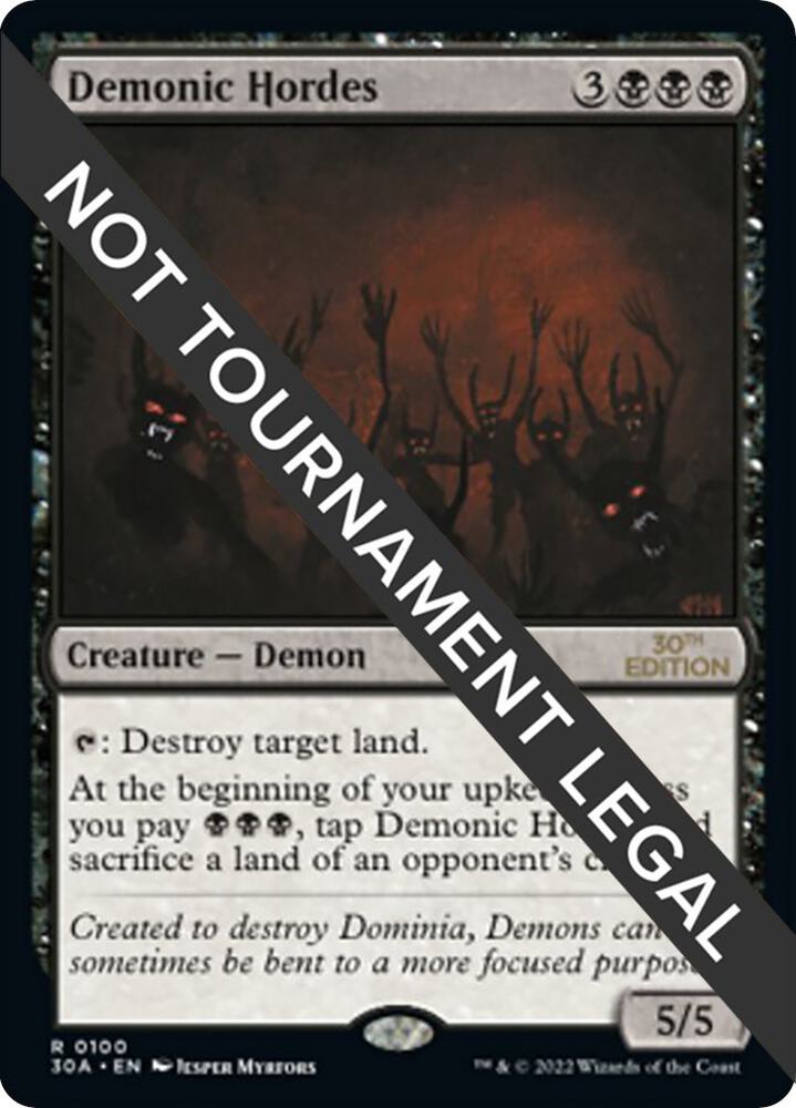 Demonic Hordes - 30th Anniversary Edition - Magic: The Gathering - TCGplayer.com