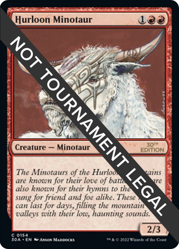 Hurloon Minotaur - 30th Anniversary Edition - Magic: The Gathering ...