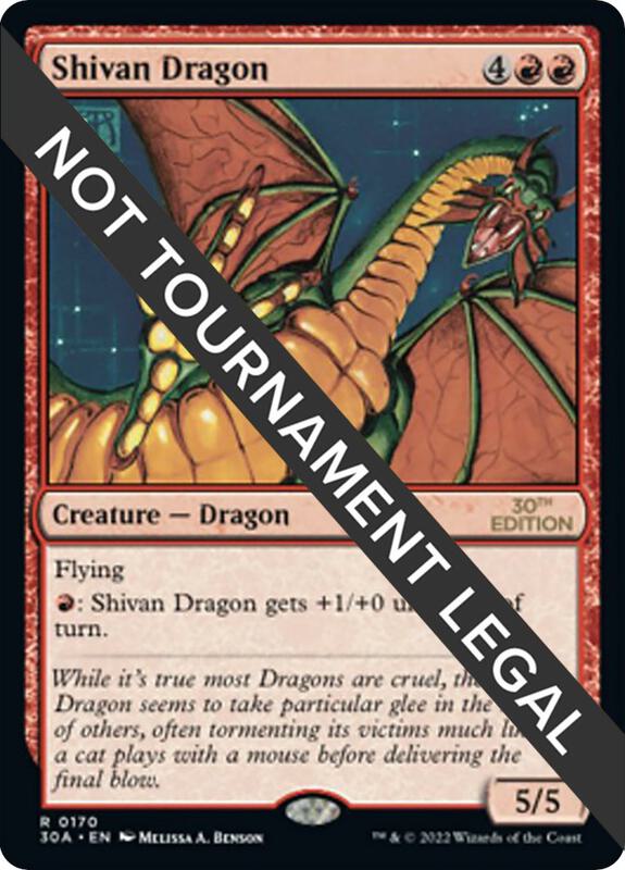 Shivan Dragon - 30th Anniversary Edition - Magic: The Gathering ...