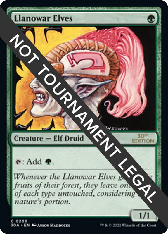 Llanowar Elves - 30th Anniversary Edition - Magic: The Gathering ...