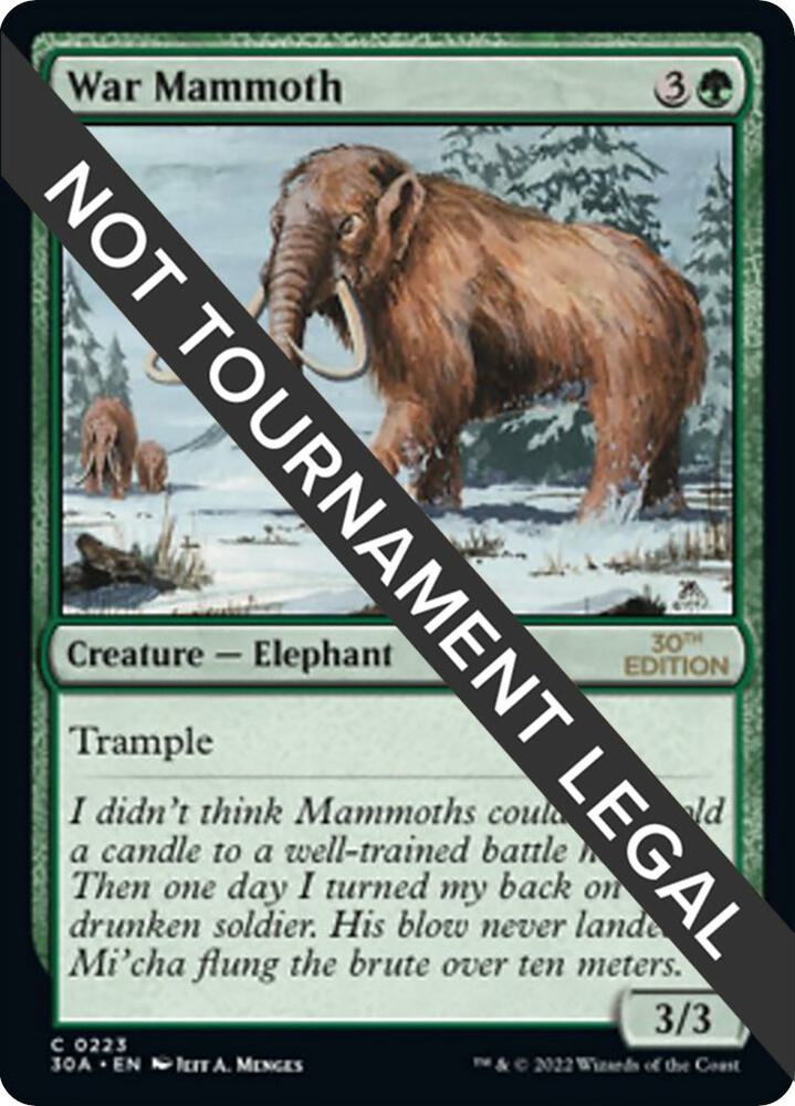 War Mammoth - 30th Anniversary Edition - Magic: The Gathering ...