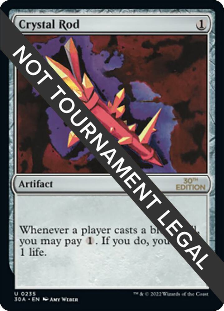Crystal Rod - 30th Anniversary Edition - Magic: The Gathering ...