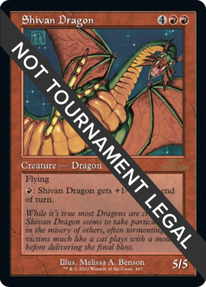 Shivan Dragon (Retro Frame) - 30th Anniversary Edition - Magic: The Gathering - TCGplayer.com