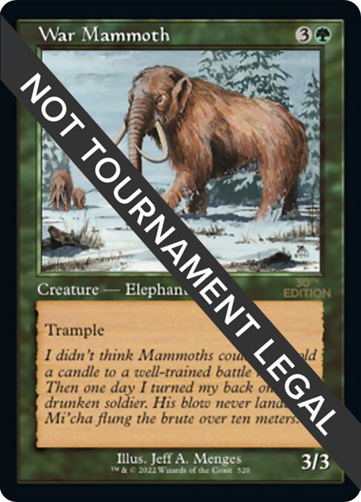 War Mammoth (Retro Frame) - 30th Anniversary Edition - Magic: The ...