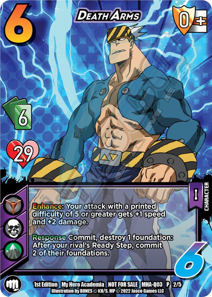 Death Arms (Quirk Pack 3) - UniVersus: My Hero Academia Promo Cards ...