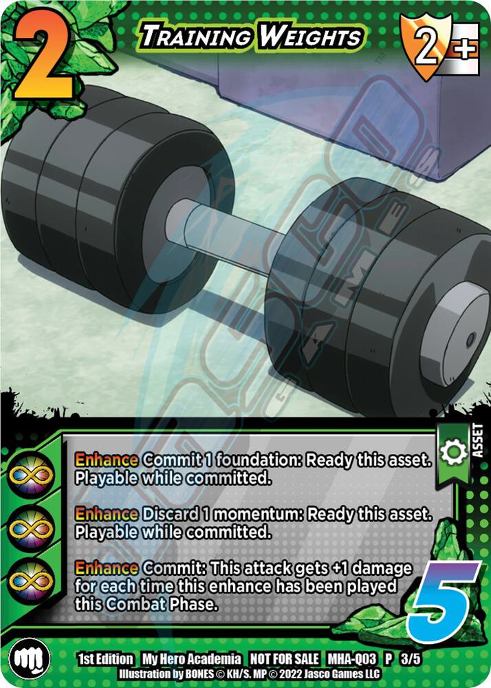 Training Weights (Quirk Pack 3) - UniVersus: My Hero Academia Promo ...