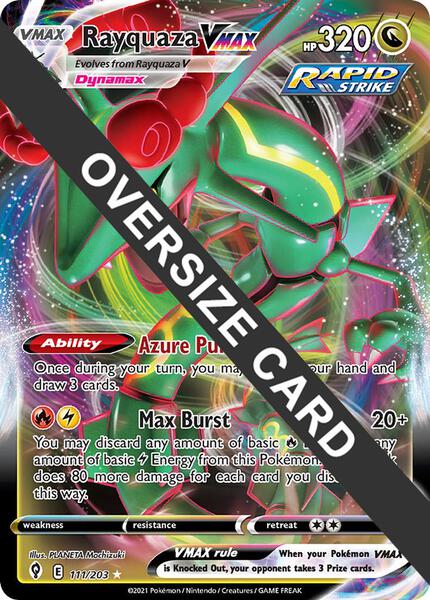 Rayquaza VMAX - 111/203 - Jumbo Cards - Pokemon - TCGplayer.com