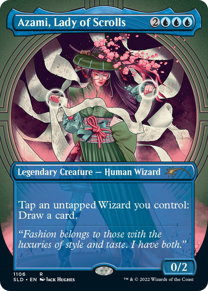 Azami, Lady of Scrolls (Borderless) - Secret Lair Drop Series - Magic ...