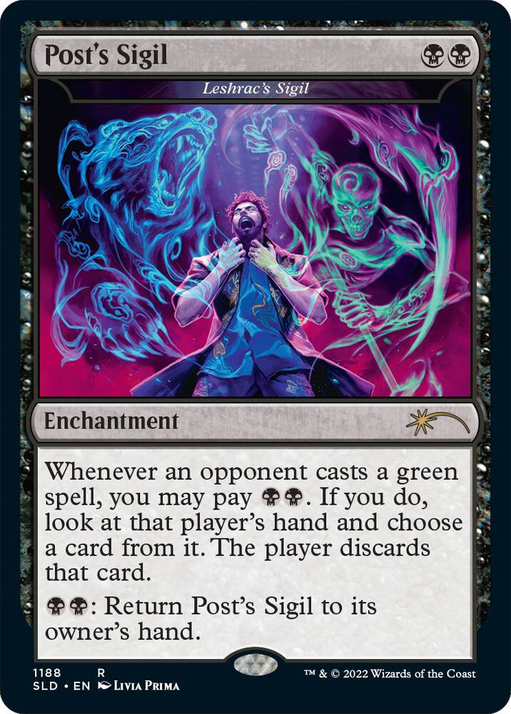 Post, Son of Rich - K'rrik, Son of Yawgmoth (Post Malone) - Secret Lair ...