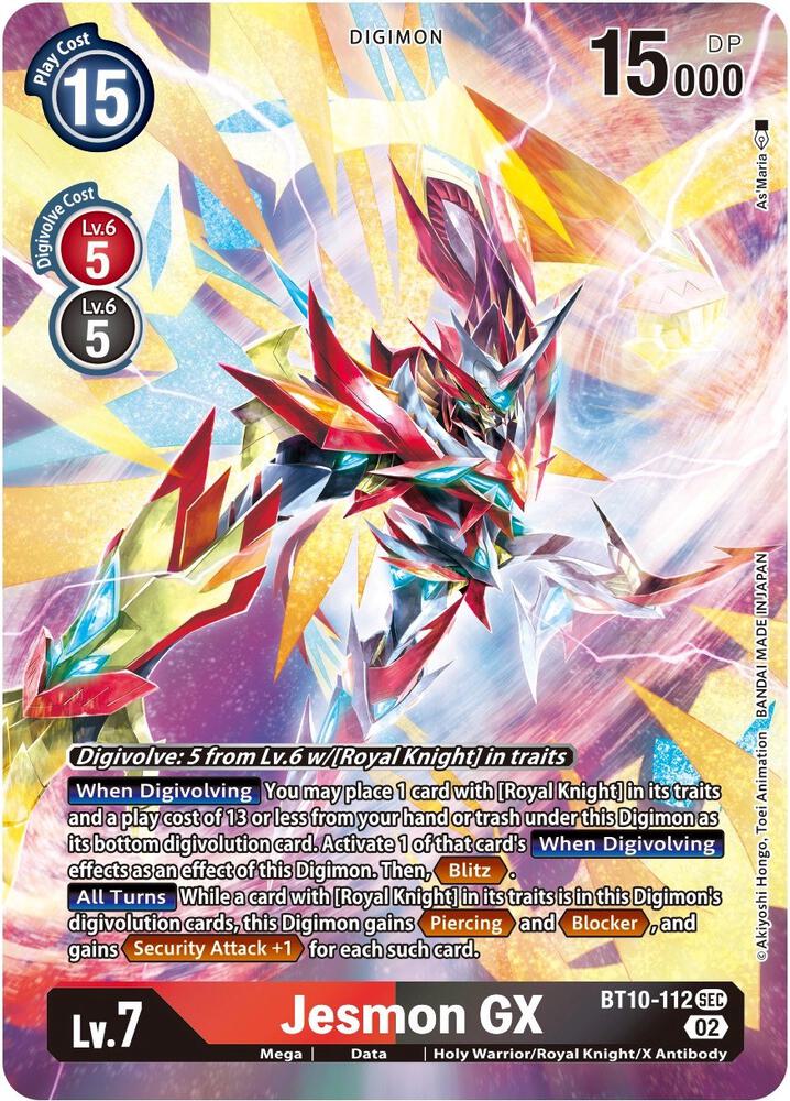 Jesmon GX (Alternate Art) - Xros Encounter - Digimon Card Game ...