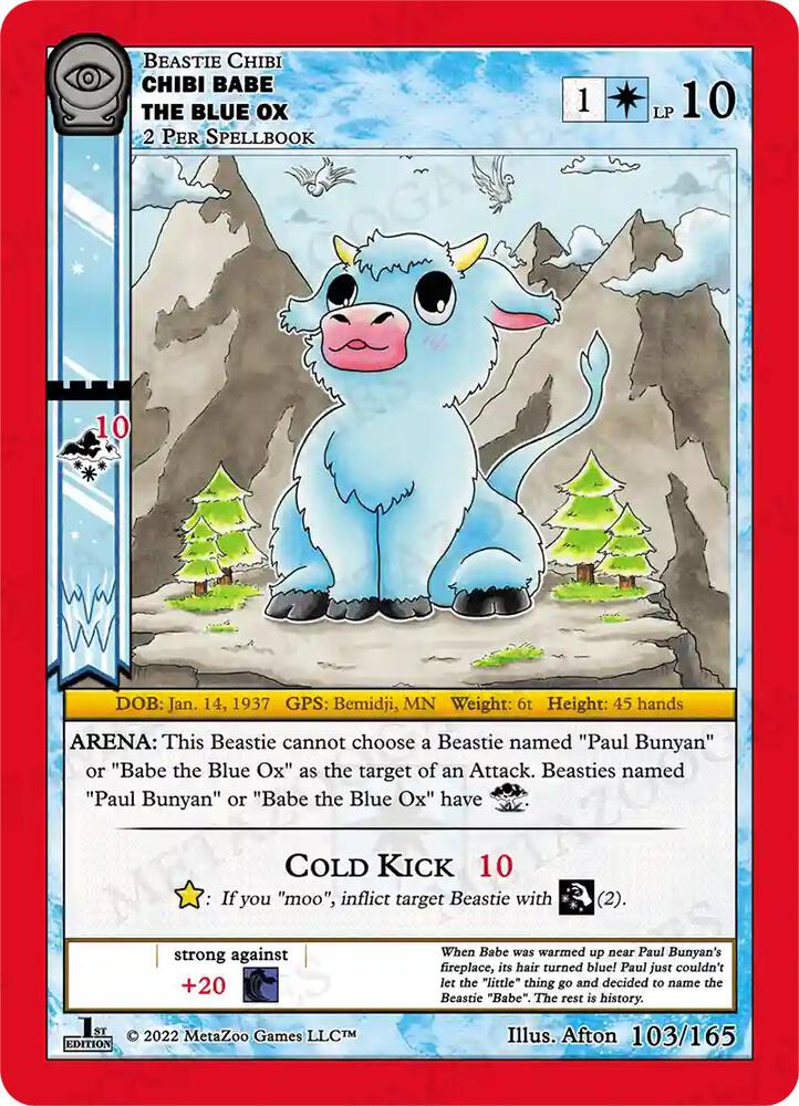 Chibi Babe the Blue Ox - Seance: First Edition - MetaZoo - TCGplayer.com