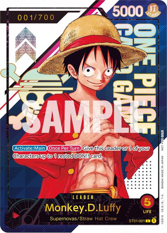 Monkey.D.Luffy - ST01-001 [Serial Number] - One Piece Promotion Cards ...